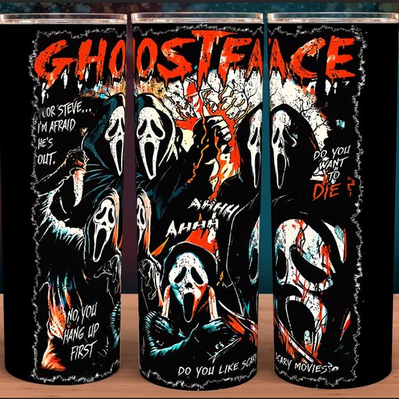 Handmade | Dining | Scream Ghostface Slasher Retro Cup Mug Tumbler 2oz ...